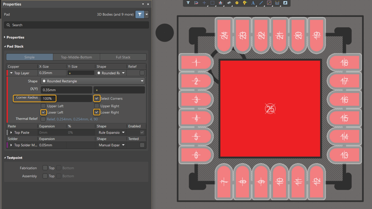 Custom Pad Stack | Altium